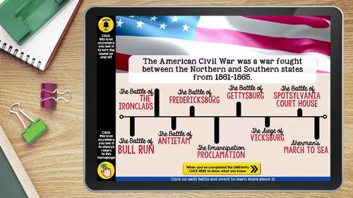 American Civil War LINKtivity® (Battles, Events, & People of the Civil War)