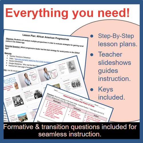 The Progressives: U.S. History Unit Bundle in 4 Complete Lessons with ...