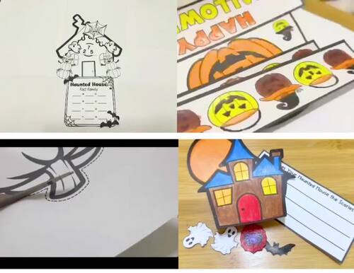 Halloween Craft Bundle | Writing, Math, and Art Activities by Kidzvilly