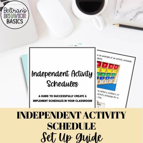 Independent Activity Schedule Guide to Setup for Autism or ABA Classroom