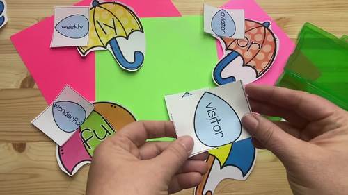 Suffix er, or, ful, ly word sort and practice by Anna Kelly's Creations