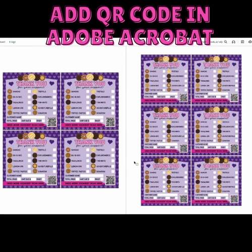 Scout Cookie Order Delivery Receipt with Reorder QR Code by StudioKTX