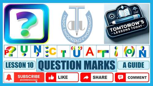 Question Marks | Punctuation Explained by JOHN DSOUZA | TPT