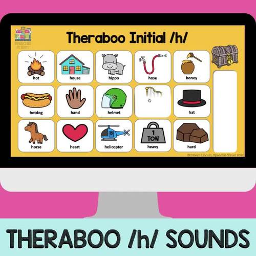 Theraboo H Sounds: No Print Cariboo Game for Speech Teletherapy | TpT