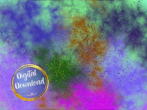 Multi Coloured Paint Splatter Digital Papers by Teach Elite | TPT