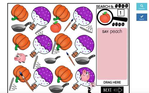 P Sound Articulation Boom™ Cards Search & Find Game by Speech Your Mind