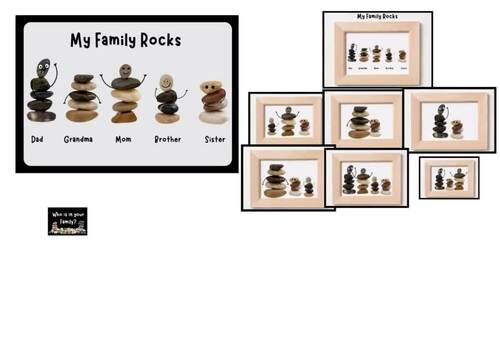 Pebble Family | Loose Parts Play for 'All About Me' Theme | Preschool ...