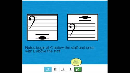 Bass Clef Above and Below the Staff Digital Boom Learning Task Cards