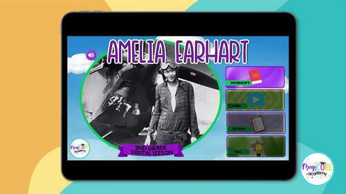 Amelia Earhart Digital Biography History Activity, Video Lesson ...