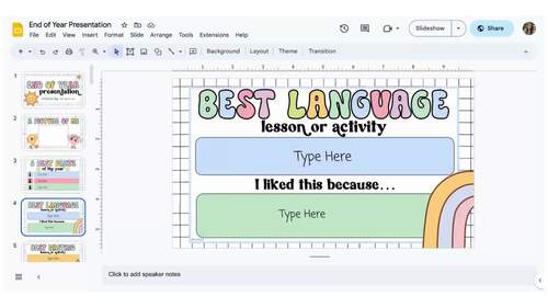 End of The Year Slideshow Templates | Digital Memory Book | Presentation