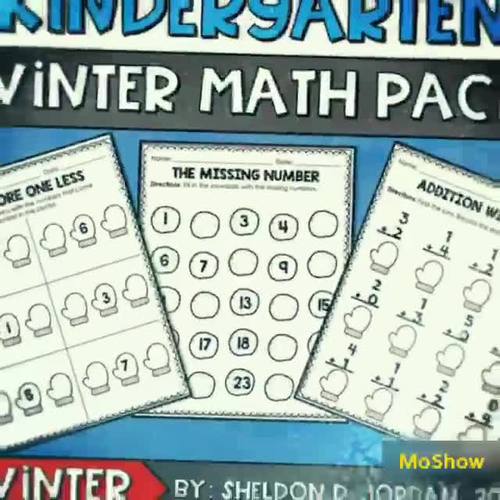 Winter Kindergarten Math Pack by The Playbook | TPT