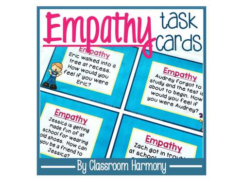 Social Emotional Learning Empathy Task Cards by Classroom Harmony