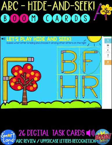 Alphabet Hide and Seek_Boom Cards™ | Distance learning by Smart Land ...