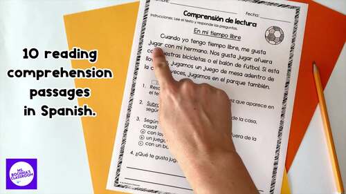 Spanish Reading Comprehension Passages | Comprensión de lectura Mi ...