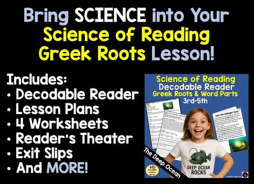 Science of Reading | Decodable Reader | Greek Roots & Word Parts ...