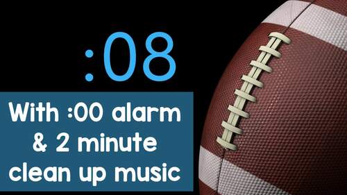 Football Countdown Center Timers with Clean Up Digital Video Files