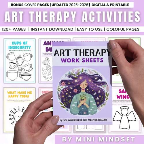 Art Therapy Worksheets | Mindfulness, Stress Relief, Emotional Regulation
