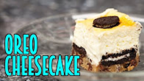 Oreo Cheesecake Bars Cooking How-To Video by The Cooking Classroom