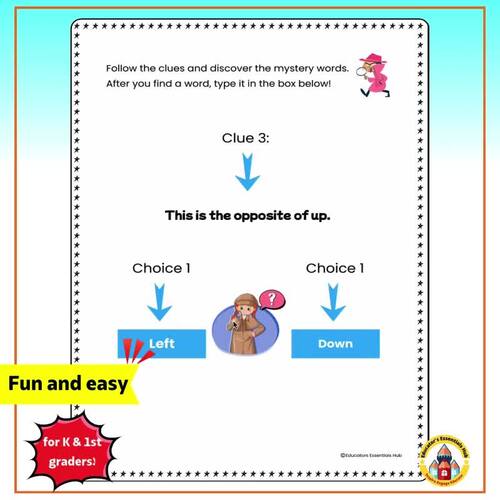 Sight Word Mystery Hunt Pack: Interactive Google Slides & Printables