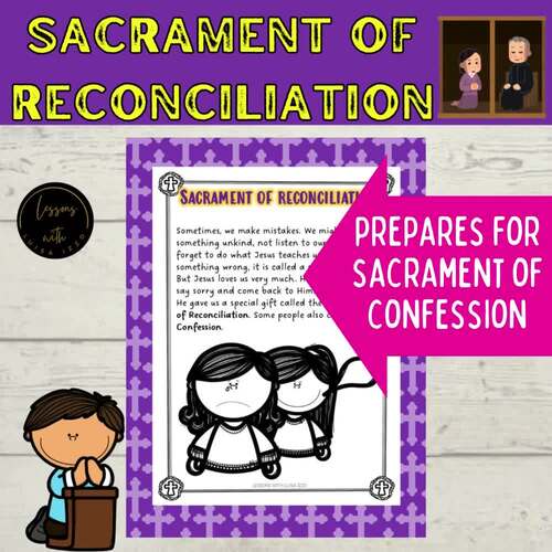 Sacrament of Reconciliation Workbook for Catholic Students–No Prep, Fun!