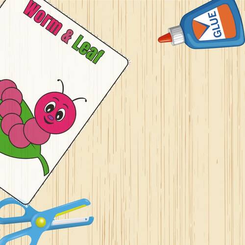 Worm & Leaf Craft Template | Fun Paper Craft for Preschoolers-Spring ...
