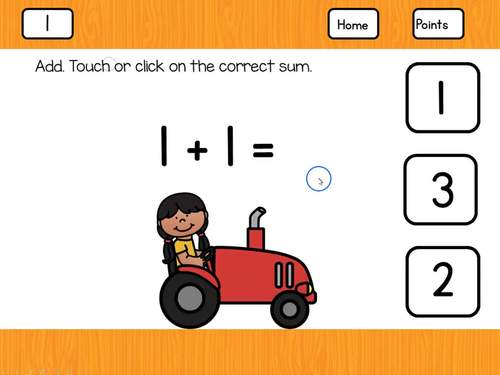 Add Doubles and Doubles Plus 1 Fall Hayride for Google Classroom™