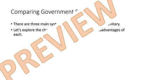Systems of Government Federal Confederal Unitary Revised Civics SS.7.CG.3.2