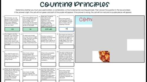 Combinations, Permutations, and Fundamental Counting Principle | TPT