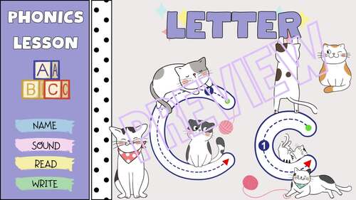 Phonics Letter 'C' 'c' - Complete Workshop Model PowerPoint Lesson