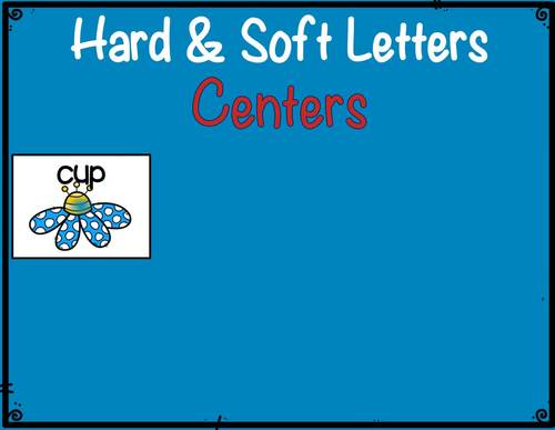 Hard and Soft Letters C & G Centers & Worksheets | TPT