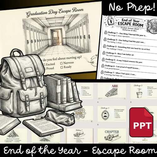 Elementary End of the Year Escape Room | SEL Reflection Activity ...
