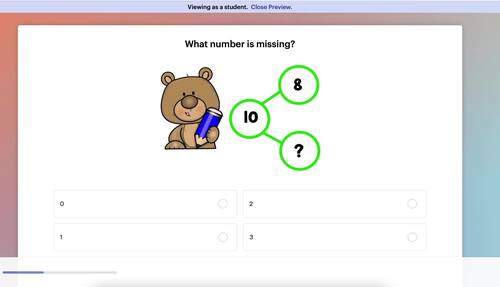 Number Bonds to 10 Worksheets Math Centers, Boom Cards™, & Self ...