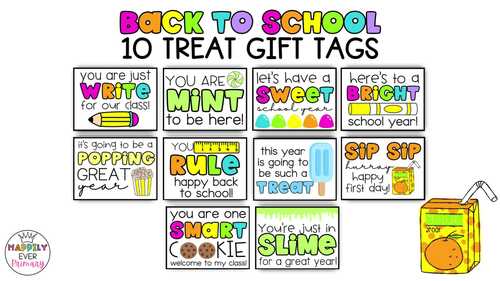 Back to School | Meet the Teacher | Open House Treat Gift Tag for ...