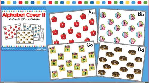 Alphabet Cover It by Time 4 Kindergarten | Teachers Pay Teachers
