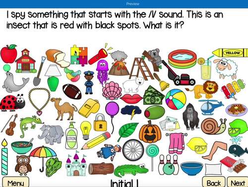 Seek and Find L and L Blends Boom Cards™ I Spy Riddles Speech Therapy Game