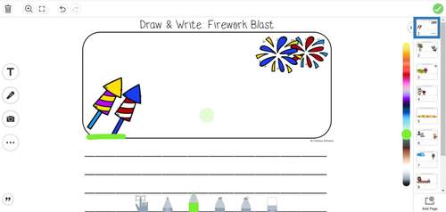 Seesaw Draw and Write- July by Created by Chelsea | TPT