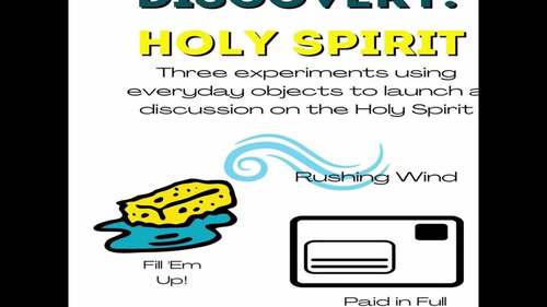 Discovery Holy Spirit Bible Lesson | Three Experiments Using Everyday ...