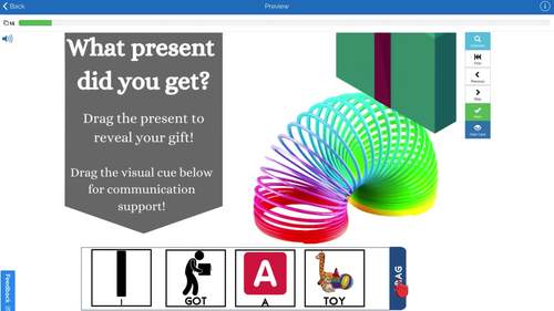 Christmas Sentence Expansion Boom Cards with Visual Supports for Speech ...