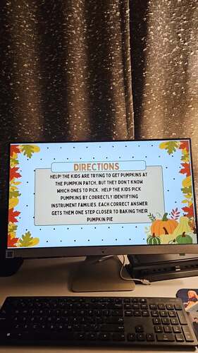 Instrument Family Game | Interactive Elementary Music "Pumpkin Patch"