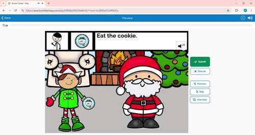 Eat, Santa! Interactive Speech and Language Activity | TPT