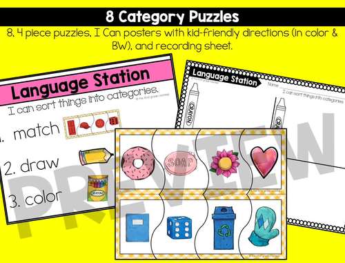 August Language Activities and Centers for Kindergarten | TPT