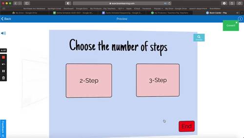 Sequencing: Boom Cards: Animated 2 or 3-step sequencing by Casey Mohla