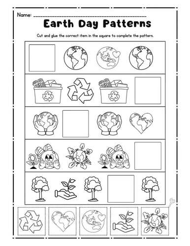 Earth Day Activity Worksheets and Scavenger Hunt - Kindergarten and ...