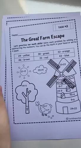 2nd Grade Editable Math & ELA Escape Room: Addition and subtraction