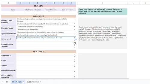 SOAP Note Generator for Therapists | Editable Clinical Documentation Tool