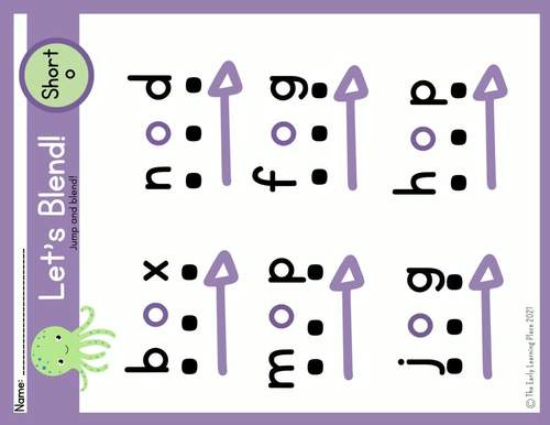 Short Vowel CVC Worksheets - Short O - NO PREP by The Early Learning Place