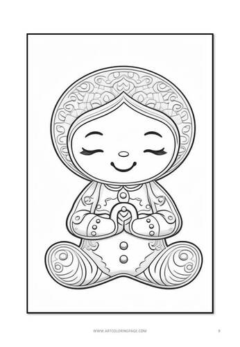 Coloring Gingerbread Man Vol. 7 – 100 Whimsical Festive Designs by ...