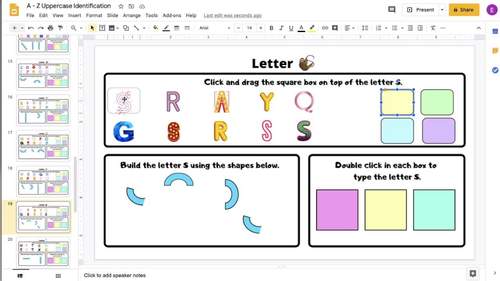 {BUNDLE} A to Z Uppercase ID: Interactive Google Slides & Printable ...