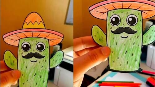 Cinco de Mayo Craft Cactus - Decor Cactus Craft Bulletin Board ...