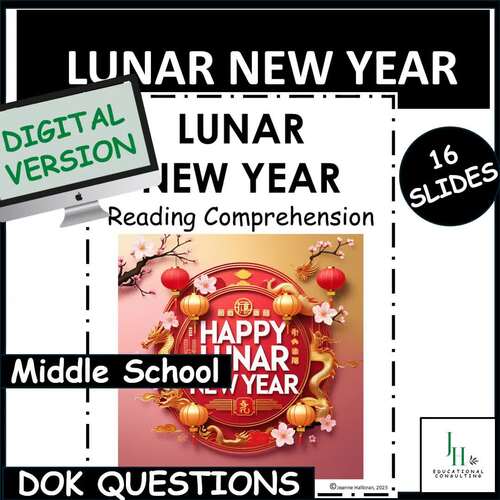 DIGITAL Lunar New Year Reading Comprehension Activities | 6-8 ELA ...